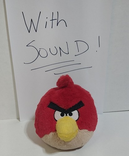 Angry Birds-2010-5" RED BIRD WITH SOUND Commonwealth Plush Stuffed. | eBay