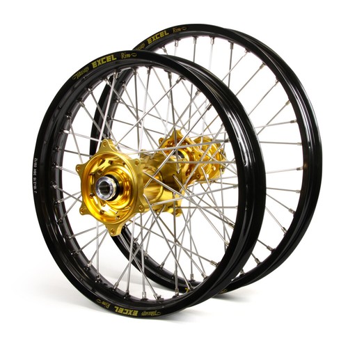 Kawasaki KX85 1993 - 2017 Wheel Set Black Excel JNR MX Rims Gold Talon ...