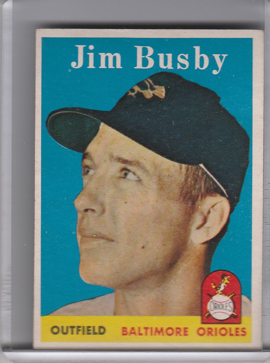 1958 TOPPS #28 JIM BUSBY BALTIMORE ORIOLES 5087 | eBay