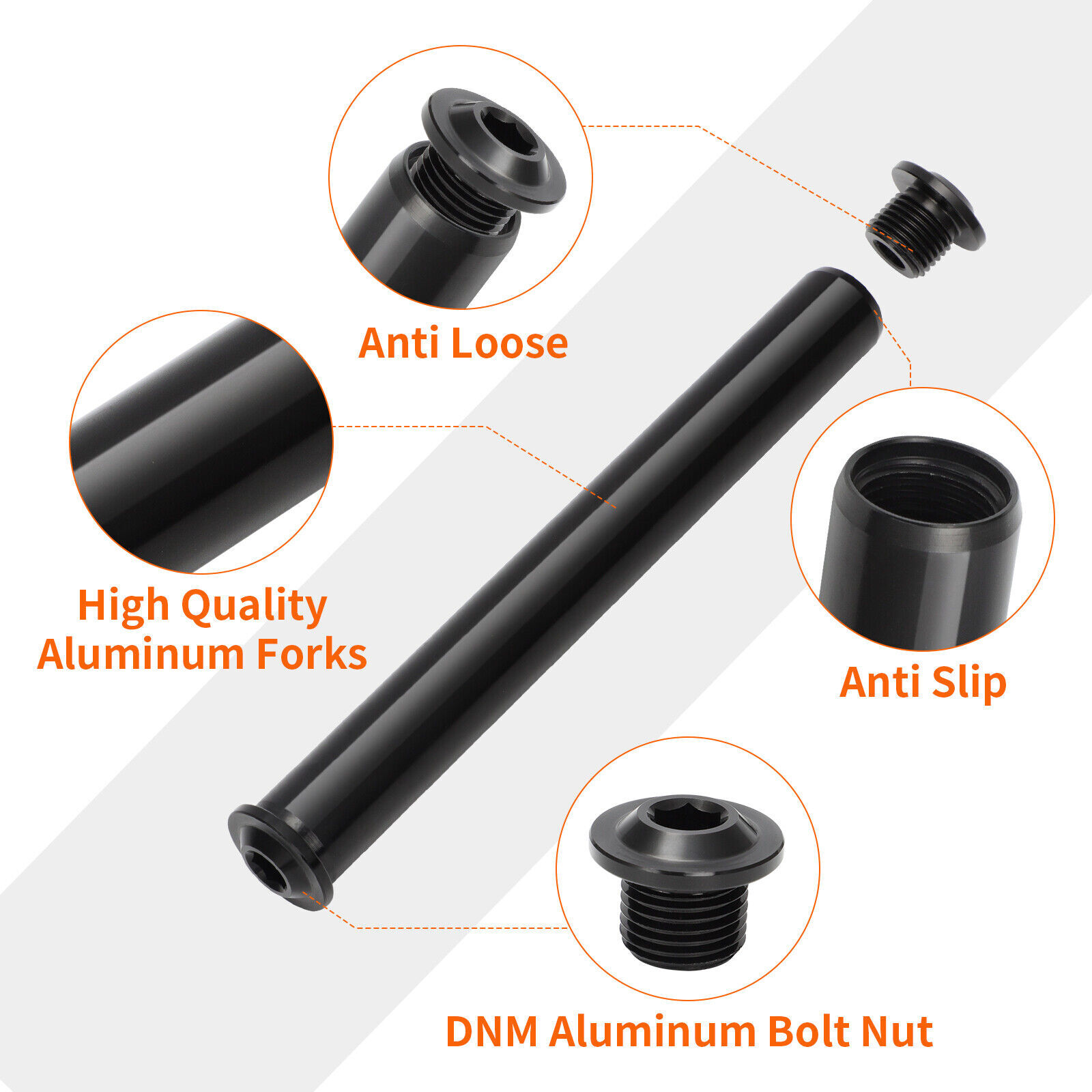 Front Wheel Axle & Bolt Kit For SurRon LightBee Segway X260 160 DNM ...