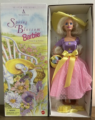 1995 Mattel Spring Blossom Barbie Doll Avon Exclusive Special Edition ...