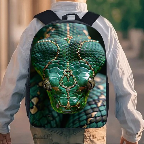 3pcs Snake Theme Backpack Set with Crossbody Bag | eBay