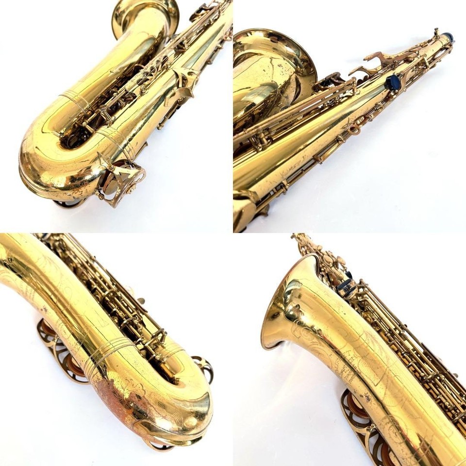 Buffet Crampon SUPER DYNACTION Tenor Saxophone Gold Used with Hard Case ...
