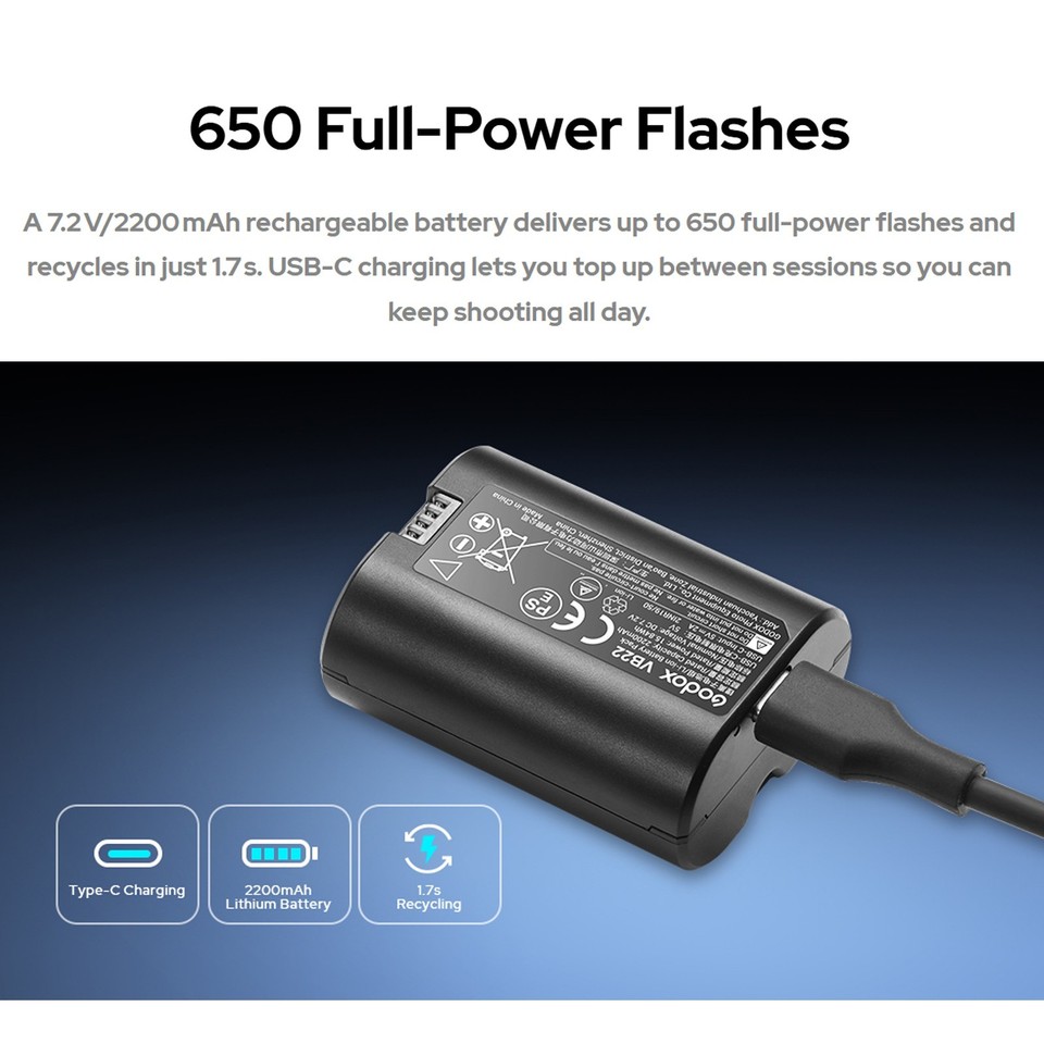 Godox V480 C/N/S/F/O TTL Flash HSS Touchscreen for Canon/Sony/Nikon ...