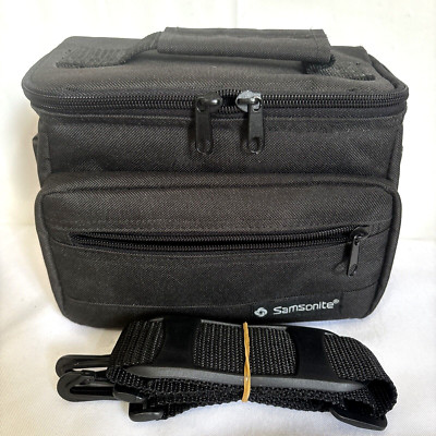 Samsonite Camera Bag Case Small Nylon Black 8”x6”x4” Shoulder Strap | eBay