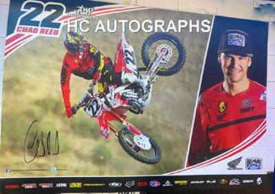 CHAD REED SIGNED TWO TWO 13X19 POSTER- SUPERCROSS- COA | eBay