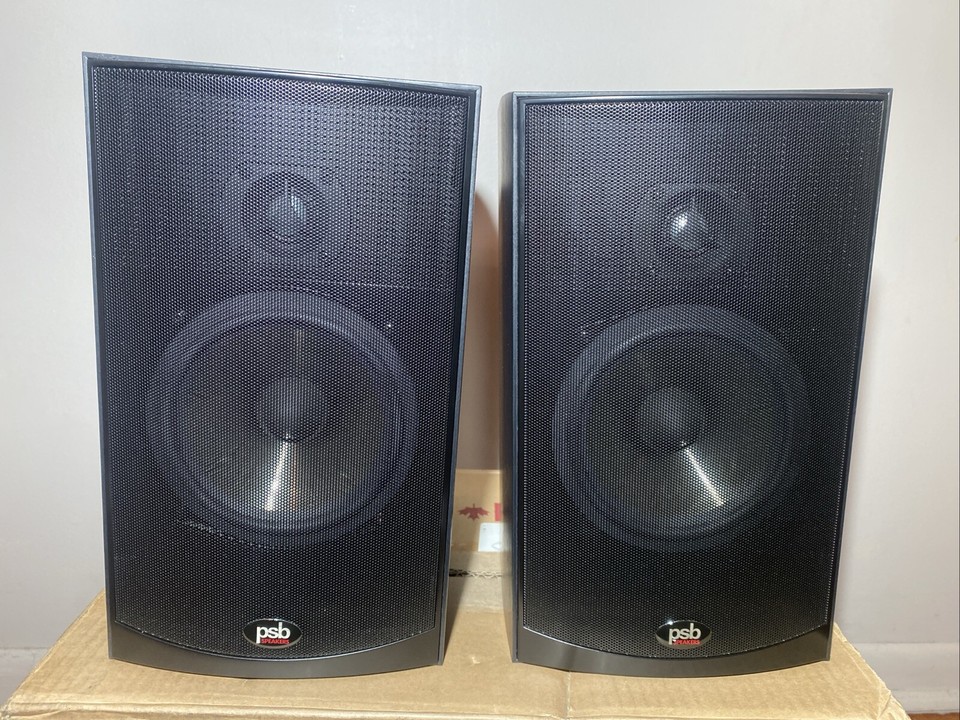 PSB Alpha Series B1, 2-Way Bass Reflex Ported, Bookshelf Speakers (Open ...