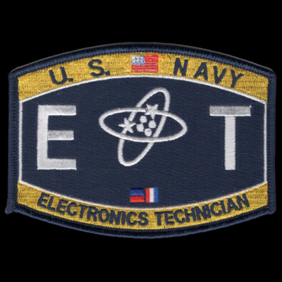 Electronics Technician ET RATING HAT PATCH US NAVY USS PIN UP ENLISTED ...