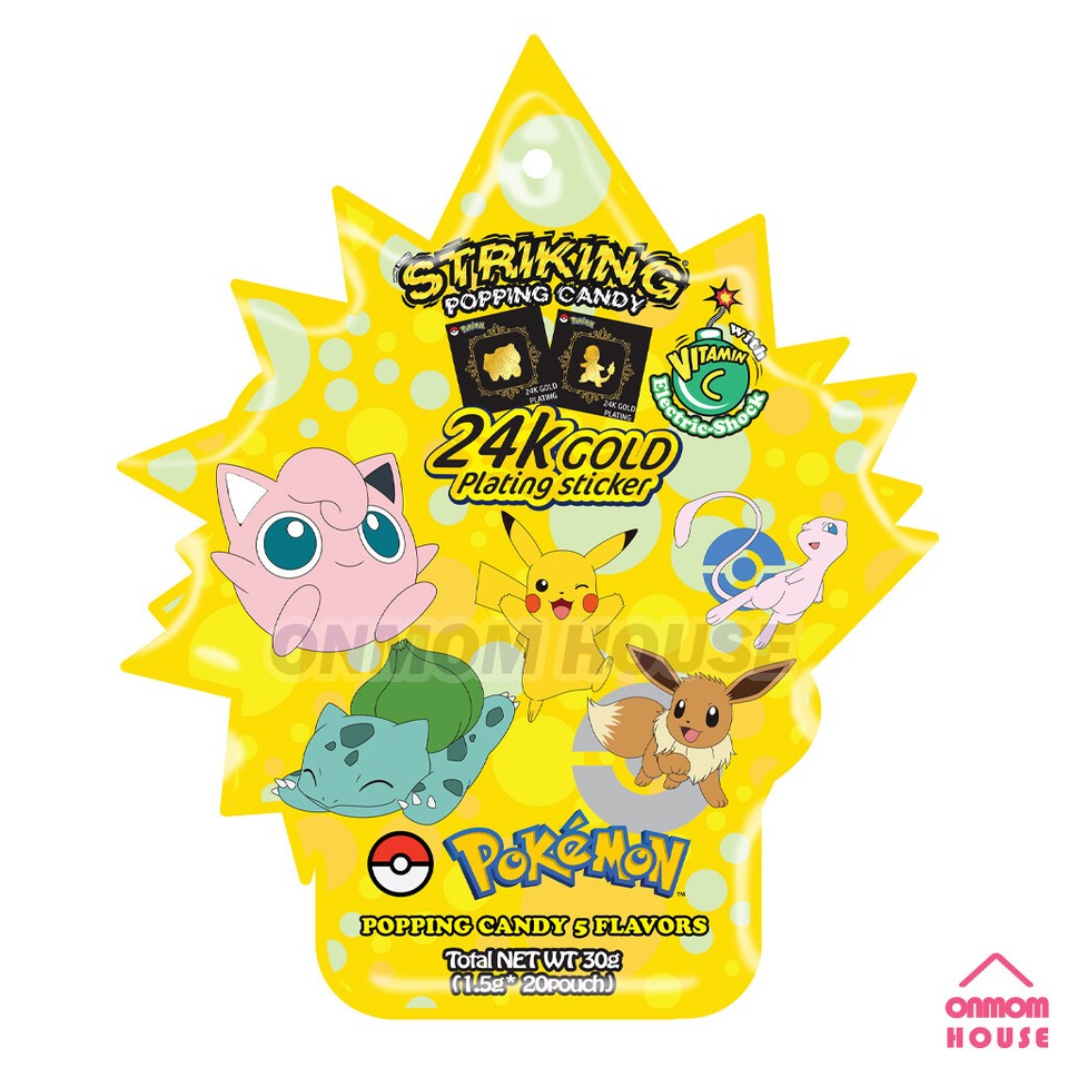 Pokemon Striking Popping Candy 12pack / 1Box Random 24K Sticker | eBay