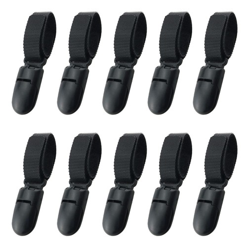 10pcs Garden Flag Rubber Stoppers 117x19mm Black Anti-Wind Clips ...