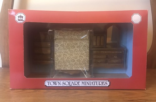 Town Square Miniatures Vintage 5 Piece Walnut Bedroom Set NIB | eBay