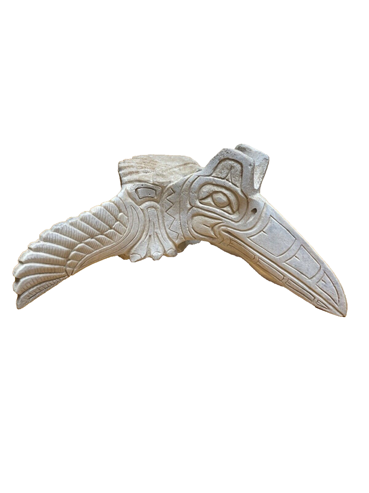 Beautiful Antique Whale Vertebra Carving, Alaskan Native American art ...