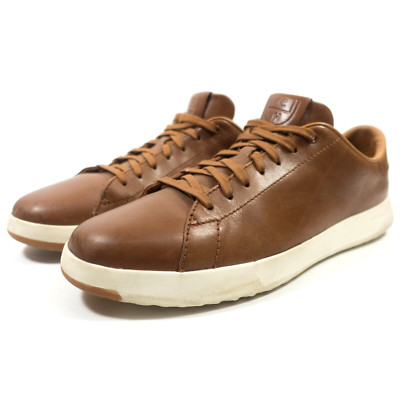 Cole Haan GrandPro Leather Tennis Sneakers - Men's Size 10 - Brown | eBay