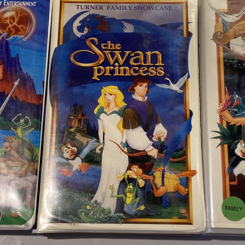 The Swan Princess Childrens Animation 3 VHS Lot Escape From Castle ...