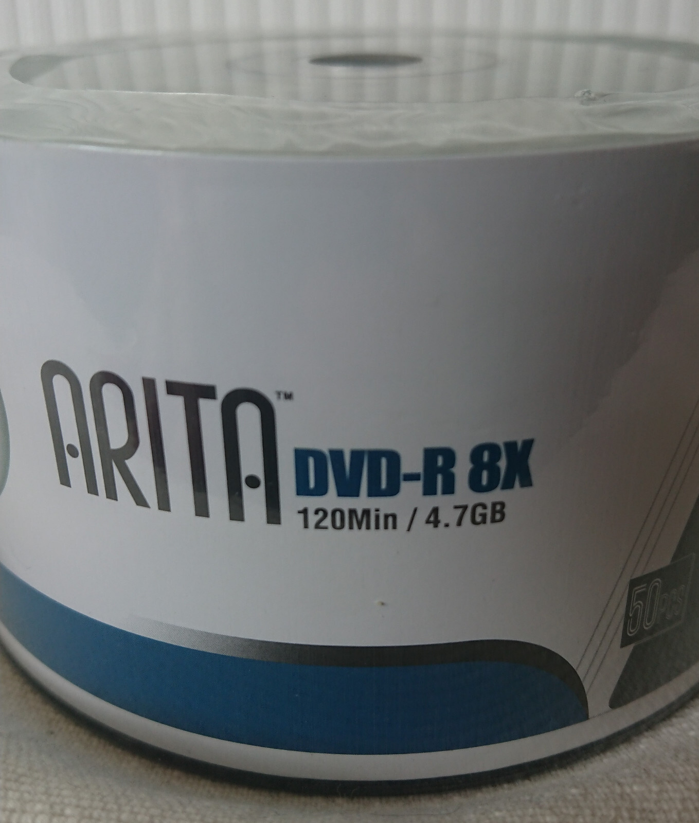 100 Arita DVD-R 8x Blank DVD Discs 4.7gb Ritek G05 120 mins NON ...