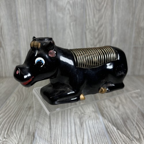 Vintage Japan Ceramic Ucagco Cow Calf Letter Pencil Holder Desk Office ...