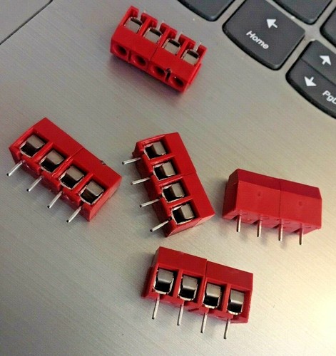 5pcs 4 Pin Terminal Block Connector PCB Vero Board KF301-4P smd 5mm ...