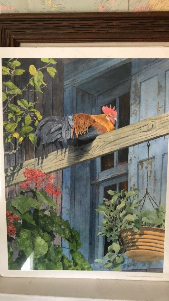 Phil Capen Lithograph Print, Signed and Numbered, Rooster "King of the ...