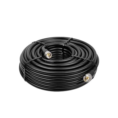 RG8 Coaxial Cable 100FT, UHF Male PL-259 Cable CB Coax Cable 50 Ohm UHF ...