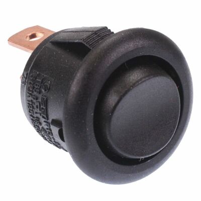 Black Mini Round On-Off-On Rocker Switch SPDT 12A SCI R13-270D | eBay UK