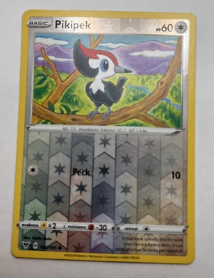 Pikipek 143/185 Reverse Holo Vivid Voltage Pokemon TCG Card NM | eBay