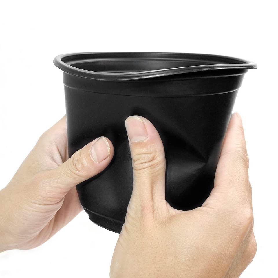 RAOOKIF 100 Pack Nursery Pots 4 5 6 Inch Nursery Pot for Plants ...