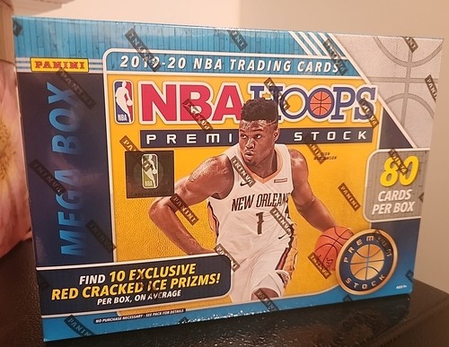 2019-20 PANINI NBA HOOPS PREMIUM STOCK BASKETBALL MEGA BOX CRACKED ICE ...