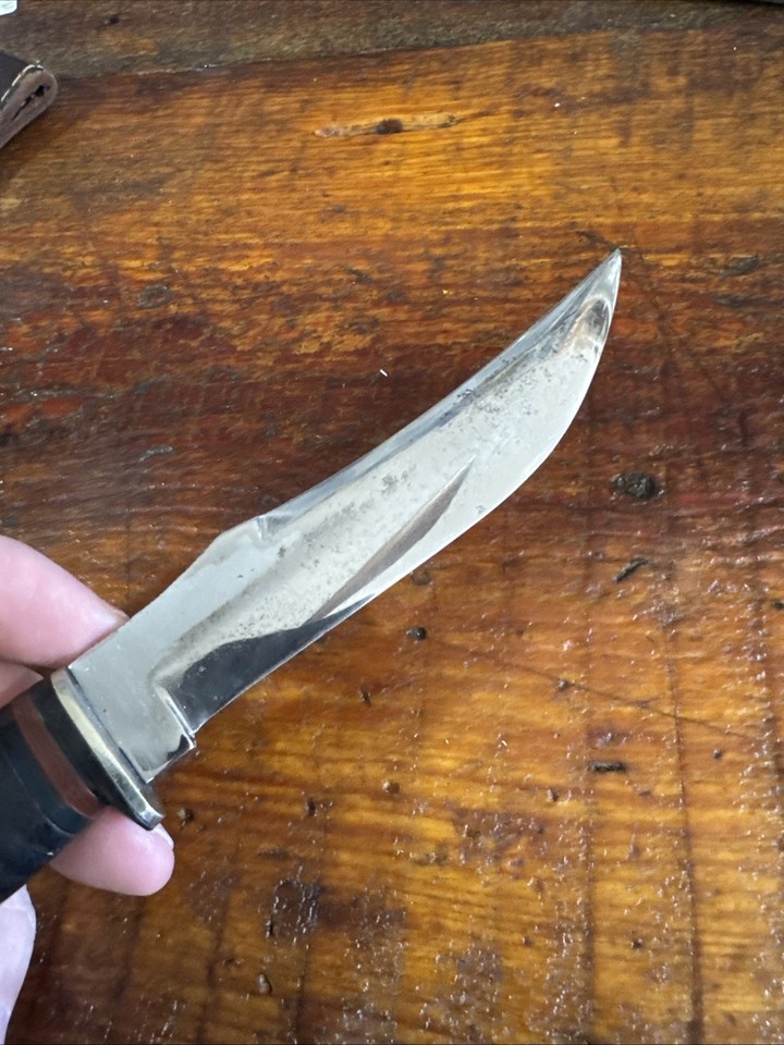 Vintage Case XX 1940-1965 Fixed Blade Knife -Stacked Leather Handle with Sheath | eBay