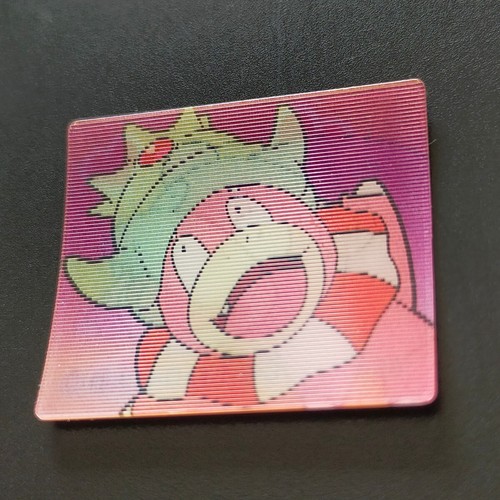 Meiji Pokemon Lenticular Sticker Psyduck Slowking 3x2.5cm | eBay