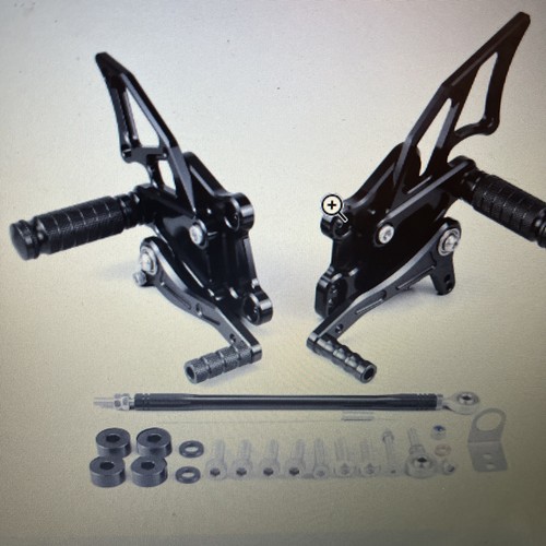 Black Rearsets Kit Racing Rear Sets for Kawasaki Ninja 300/ABS EX300 ...