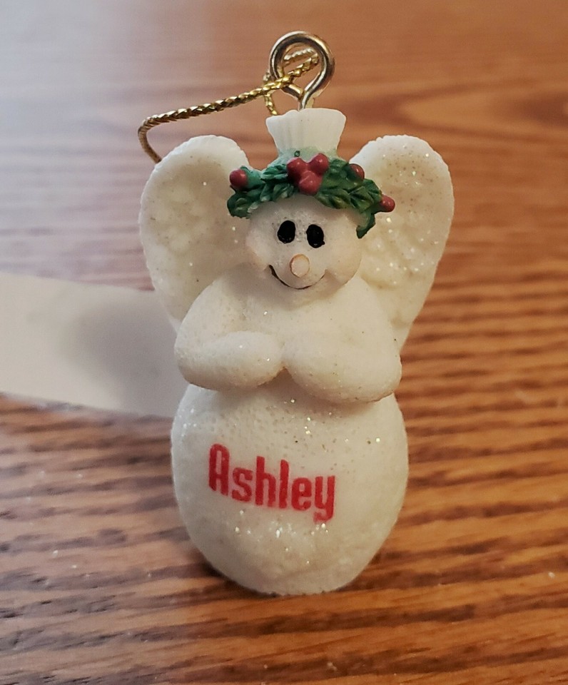 Snowman Angel Christmas Ornament Snowangel Sparkle Ganz Pre-Printed ...