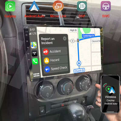 10" For Dodge Challenger 2008-2014 Car Radio Carplay Android Stereo GPS ...