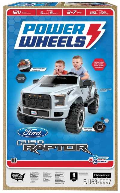 Power Wheels Ford F-150 Raptor 12-V Ride On - Silver for sale online | eBay