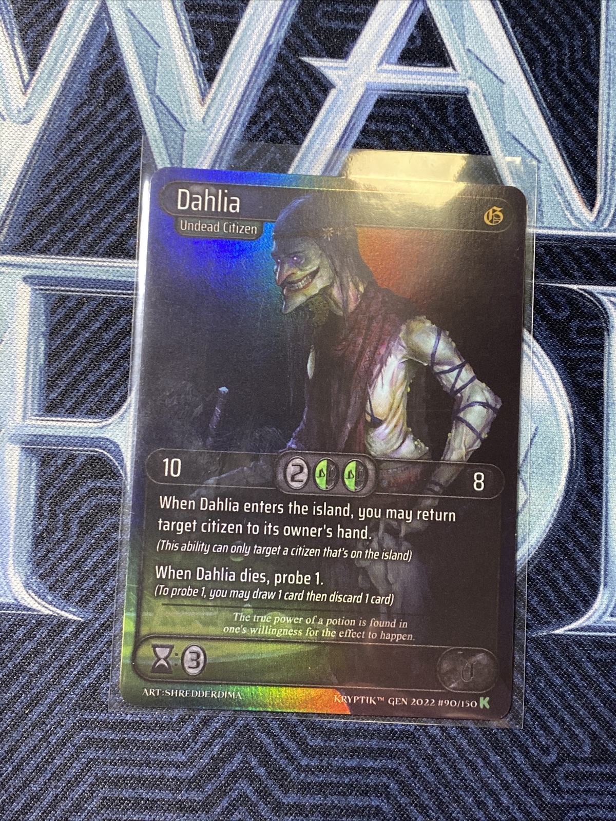 Kryptik TCG Card Game Dahlia Holo Foil Miscut | eBay