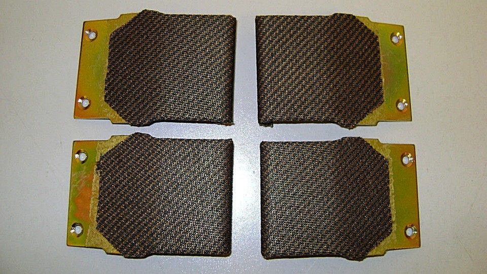 Window Guides Plate set 4pc Brackets w/ screws Outer Door guides ...