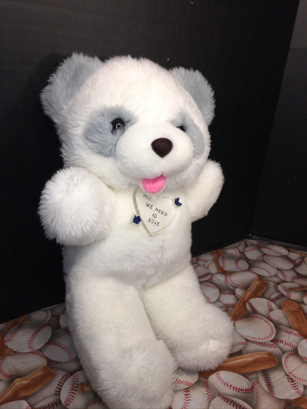 Vintage-13” Dan Dee Panda Bear White Brown Eyes Ears Plush All We Need ...