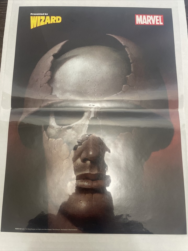 Vintage 90s double sided Wizard Poster Comics Marvel Supreme Power ...