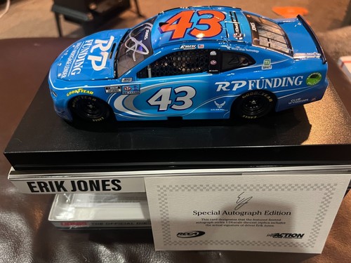 Erik Jones AUTOGRAPHED 2021 RP Funding 1:24 Diecast NASCAR COA Signed ...