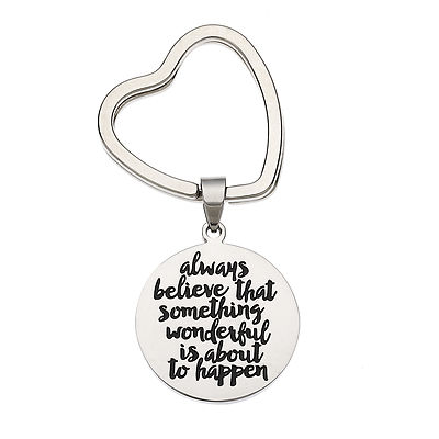 Engraved Daily Reminder Inspirational Keychain Keyring Gifts for Men ...