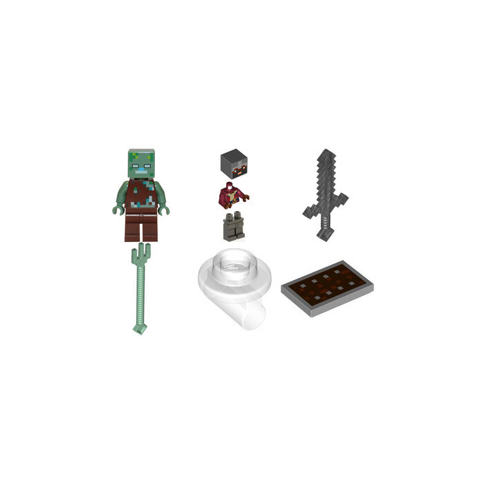 LEGO Magazine Minecraft Drowned and Hero Minifigure Paper Bag 662405 ...