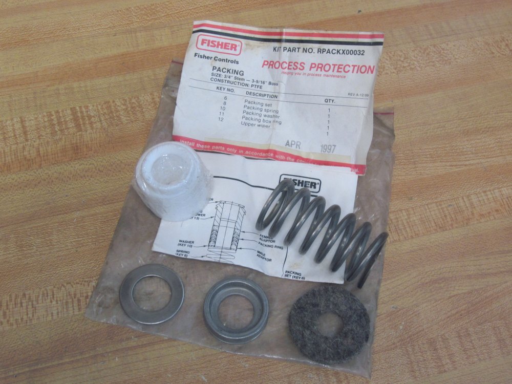 Fisher RPACKX00032 TFE 3/4 Repair Kit | eBay