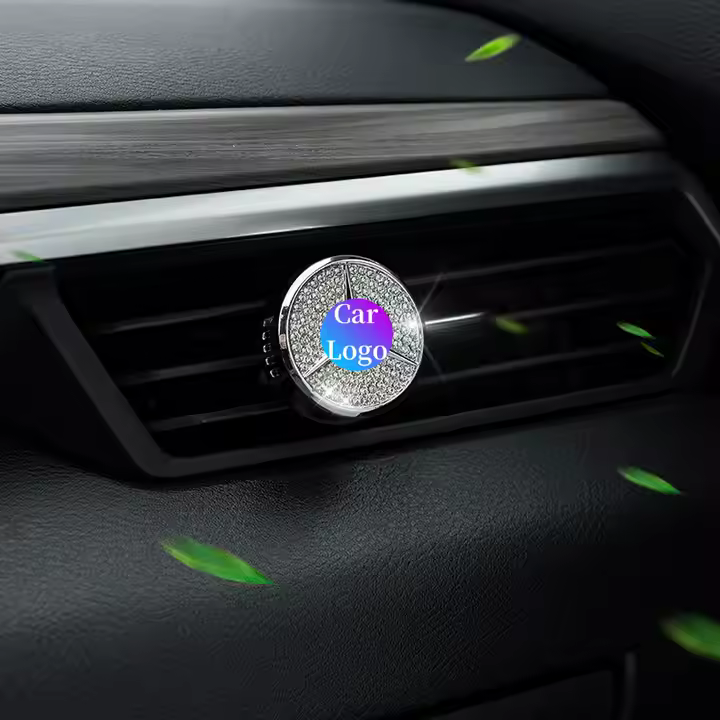 Car Logo Air Freshener Perfume Rear view Pendant Diffuser Free Refill ...