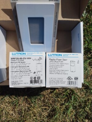 Lutron LRF2-OKLB-P-WH Wireless Sensor & Lutron 120/277V Maestro ...