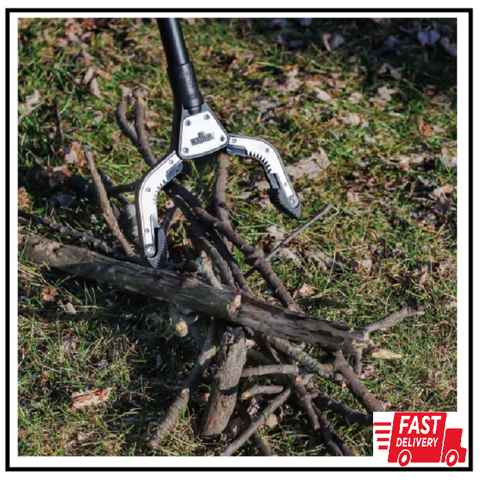 Unger Rugged Reacher Heavy Duty Grabber Tool for Outside Clean-up, 42.5 ...