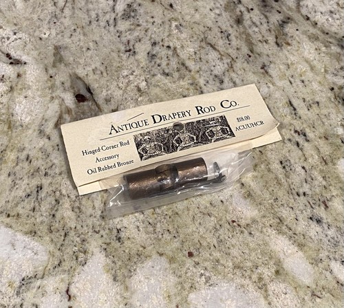 Artisan ADR ANTIQUE DRAPERY ROD CO Hinged-Corner Rod Accessory Oil ...