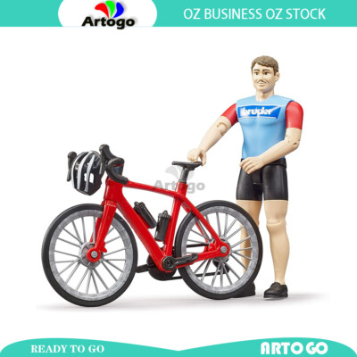 1:16 Scale Road Childrens Toy Bike And Cyclist With Racing Bicycle ...