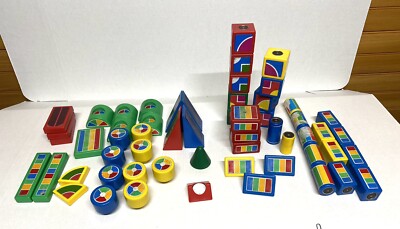 Vintage Hilco Toys Magnet Block Lot Of 57 Magnetic Blocks | eBay