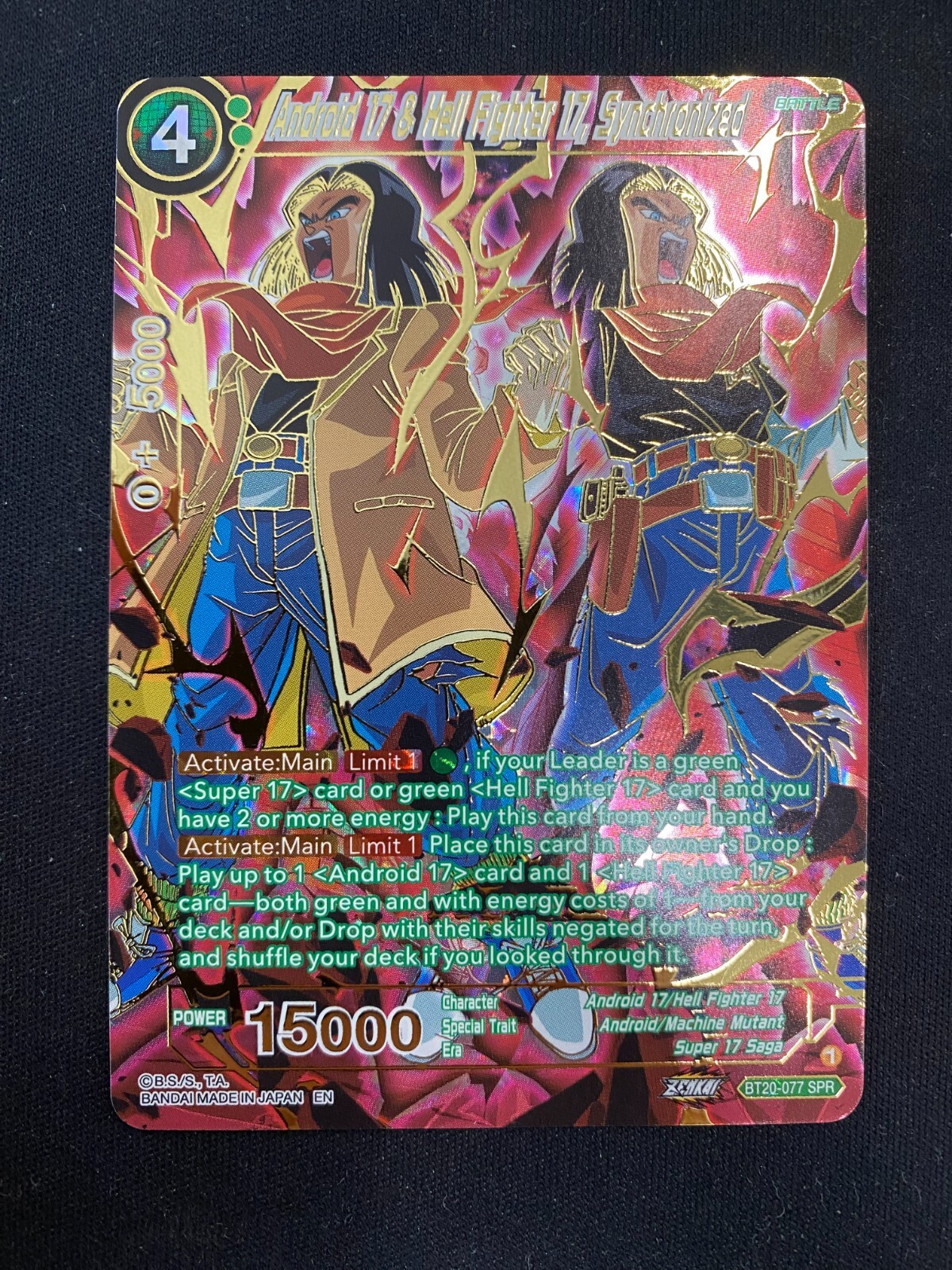 Android 17 & Hell Fighter 17, Synchronized (BT20-077 SPR) Power ...