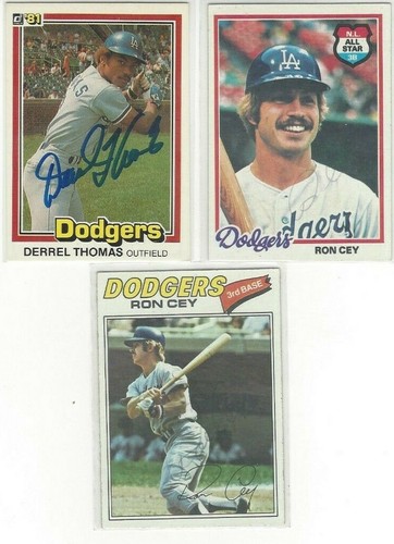 1977 Topps #50 Ron Cey Autographed Baseball Card LA Dodgers | eBay