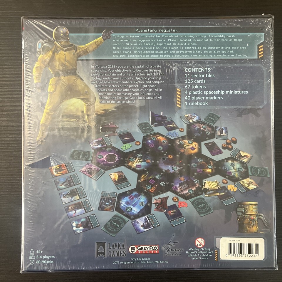 Tortuga 2199 Board Game New In Shrink Grey Fox Games 2-4 Players Space ...